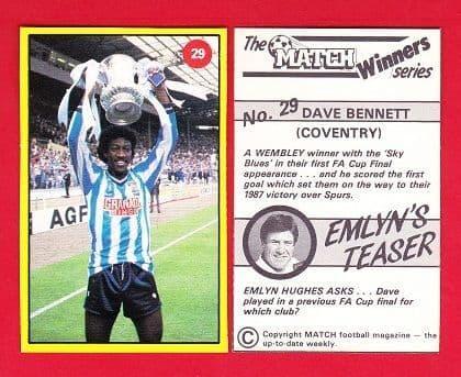 Coventry City Dave Bennett 29