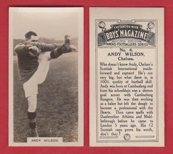 Chelsea Andy Wilson Scotland