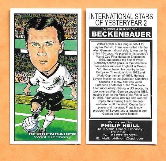 West Germany Franz Beckenbauer Bayern Munich 4 ISOY