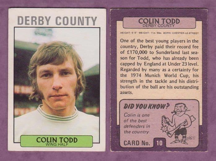 Derby County Colin Todd England 10