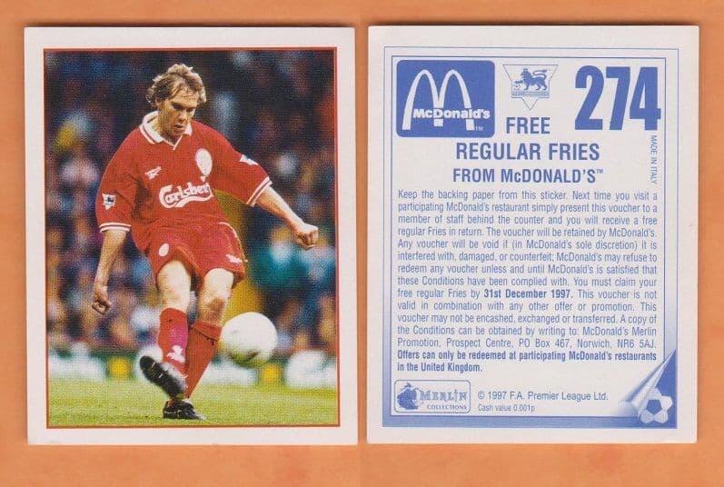 Liverpool Jason McAteer McDonalds Redemption 274