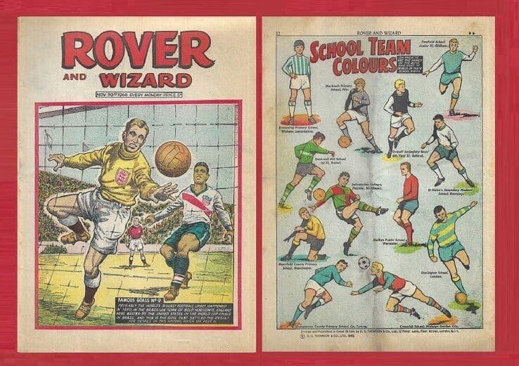 Rover Comic USA v England Joe Gaetjens & Bert Williams November 30th 1968