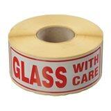'Glass With Care' Labels