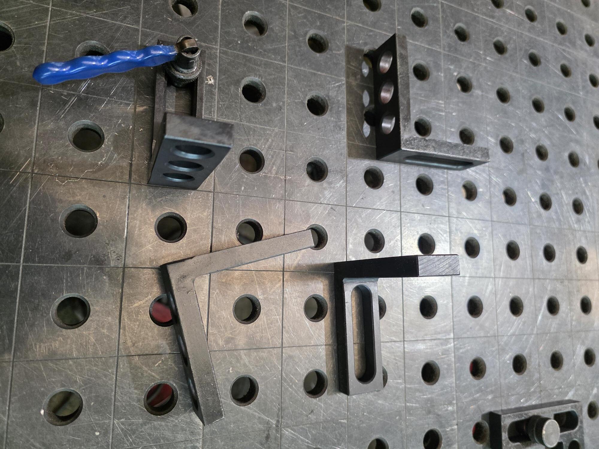 D16 Steel Welding Angle Jig Plates 90x90x30