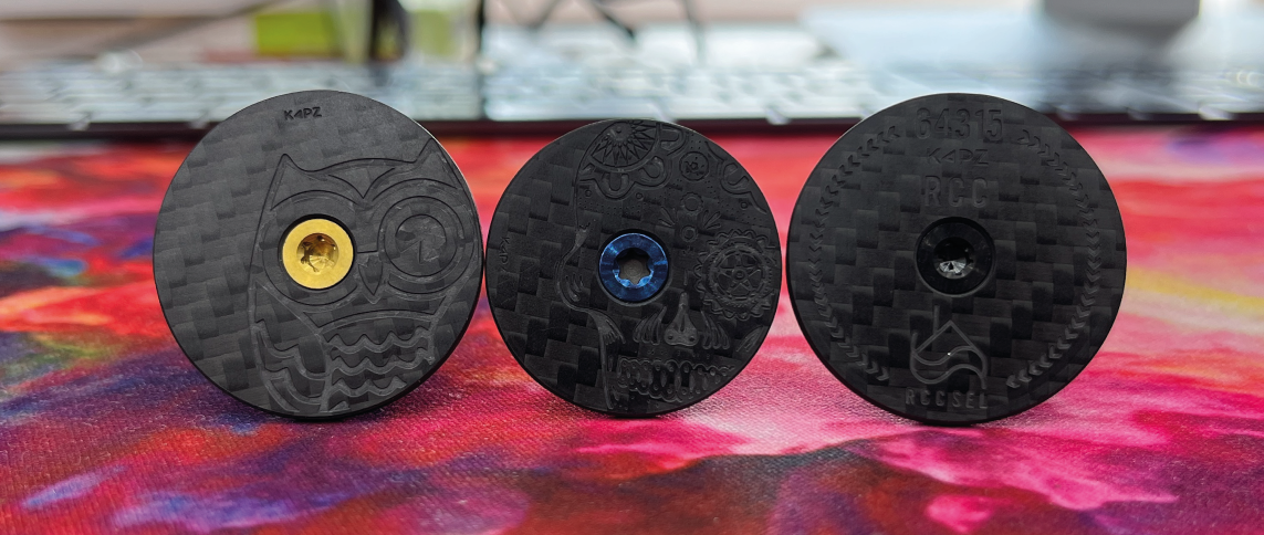 KAPZ ® custom bicycle headset top caps - bespoke personalised laser ...