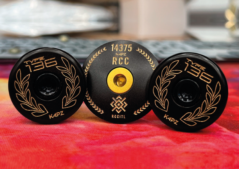 KAPZ ® custom bicycle headset top caps - bespoke personalised laser ...