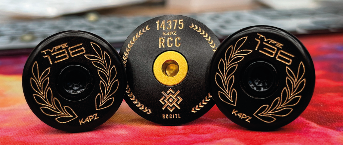 KAPZ ® custom bicycle headset top caps - bespoke personalised laser ...