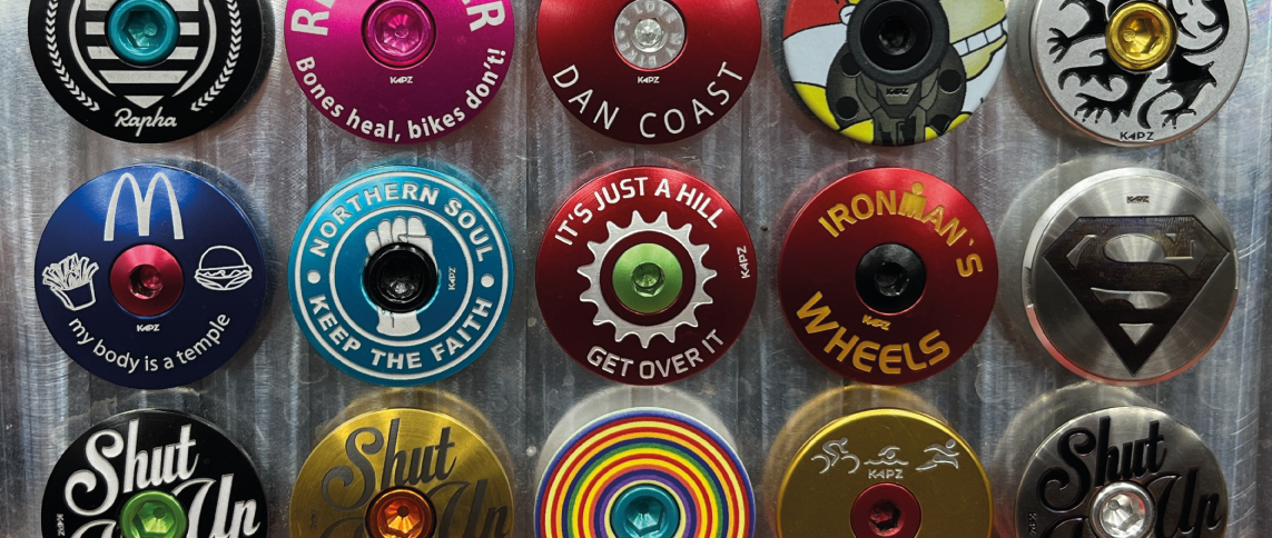 KAPZ ® custom bicycle headset top caps - bespoke personalised laser ...