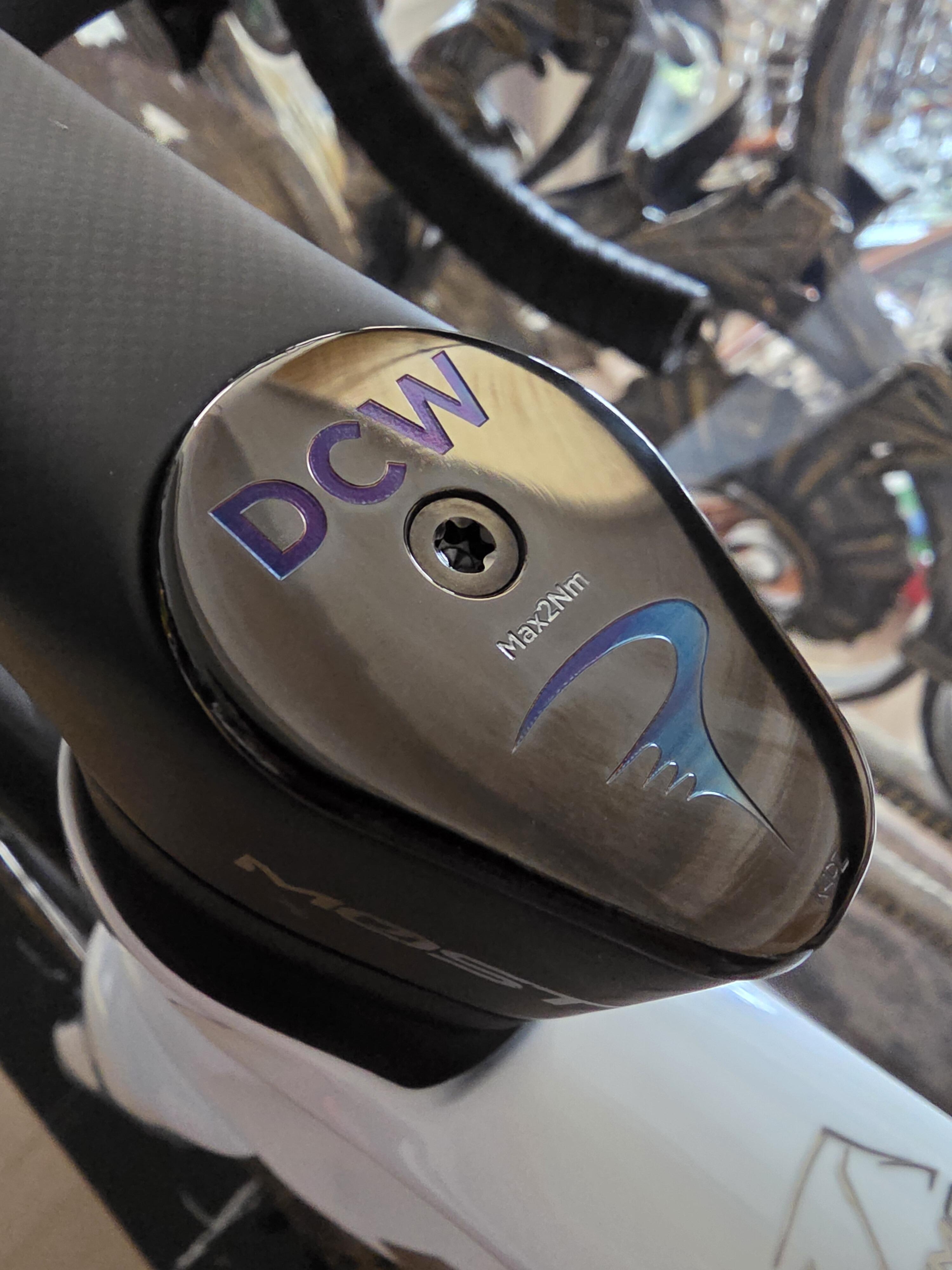 Pinarello 2025 Most 3D Printed TiTanium Headset Cap