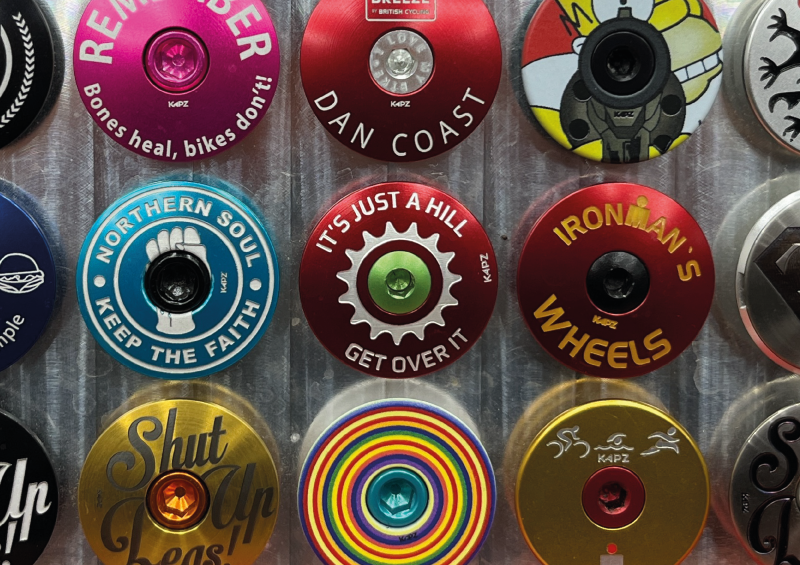 KAPZ ® custom bicycle headset top caps - bespoke personalised laser ...
