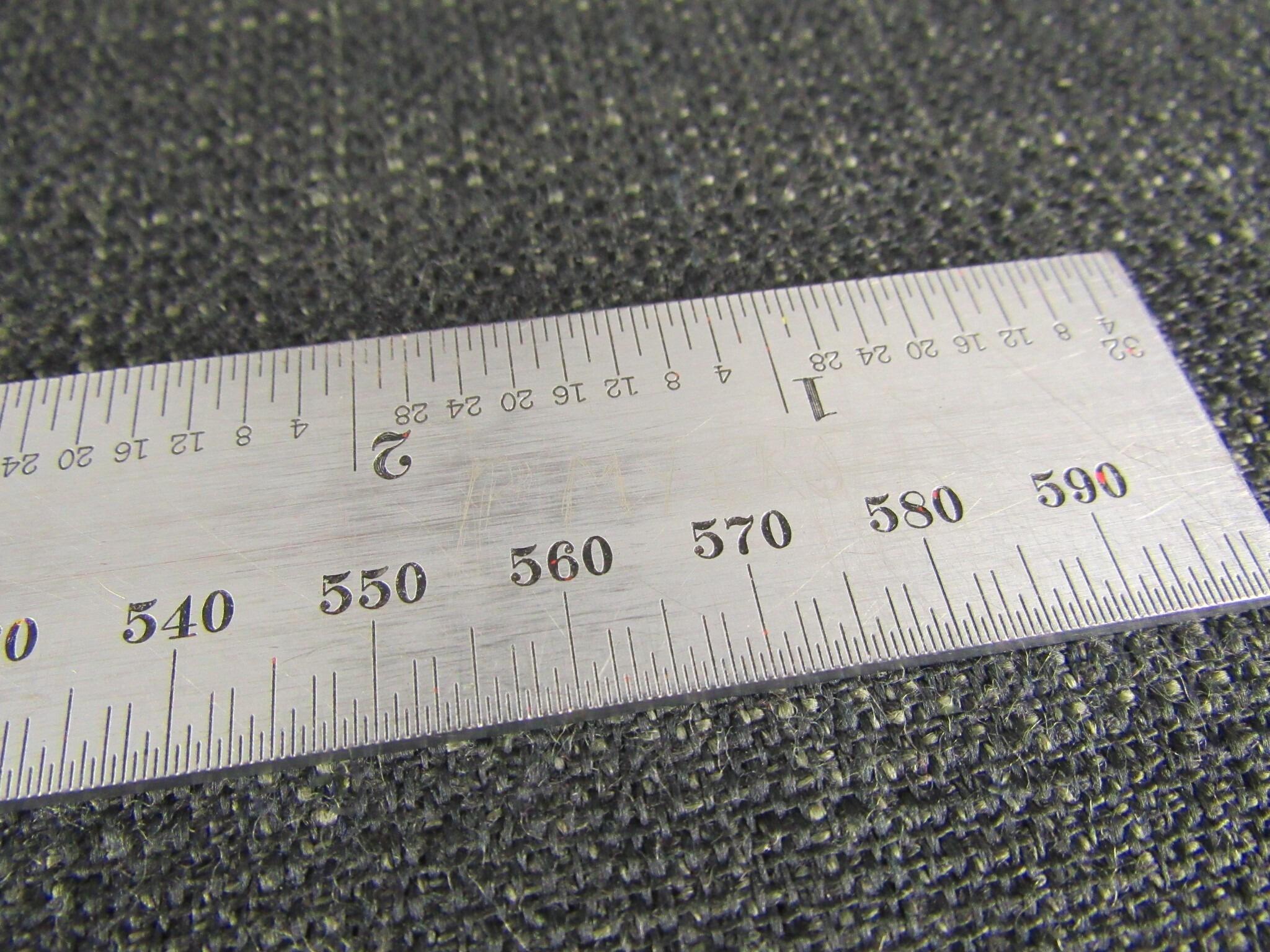 600mm & 23 1/2 inch STARRETT Combination Square Steel Rule - B600-36 *SOLD*