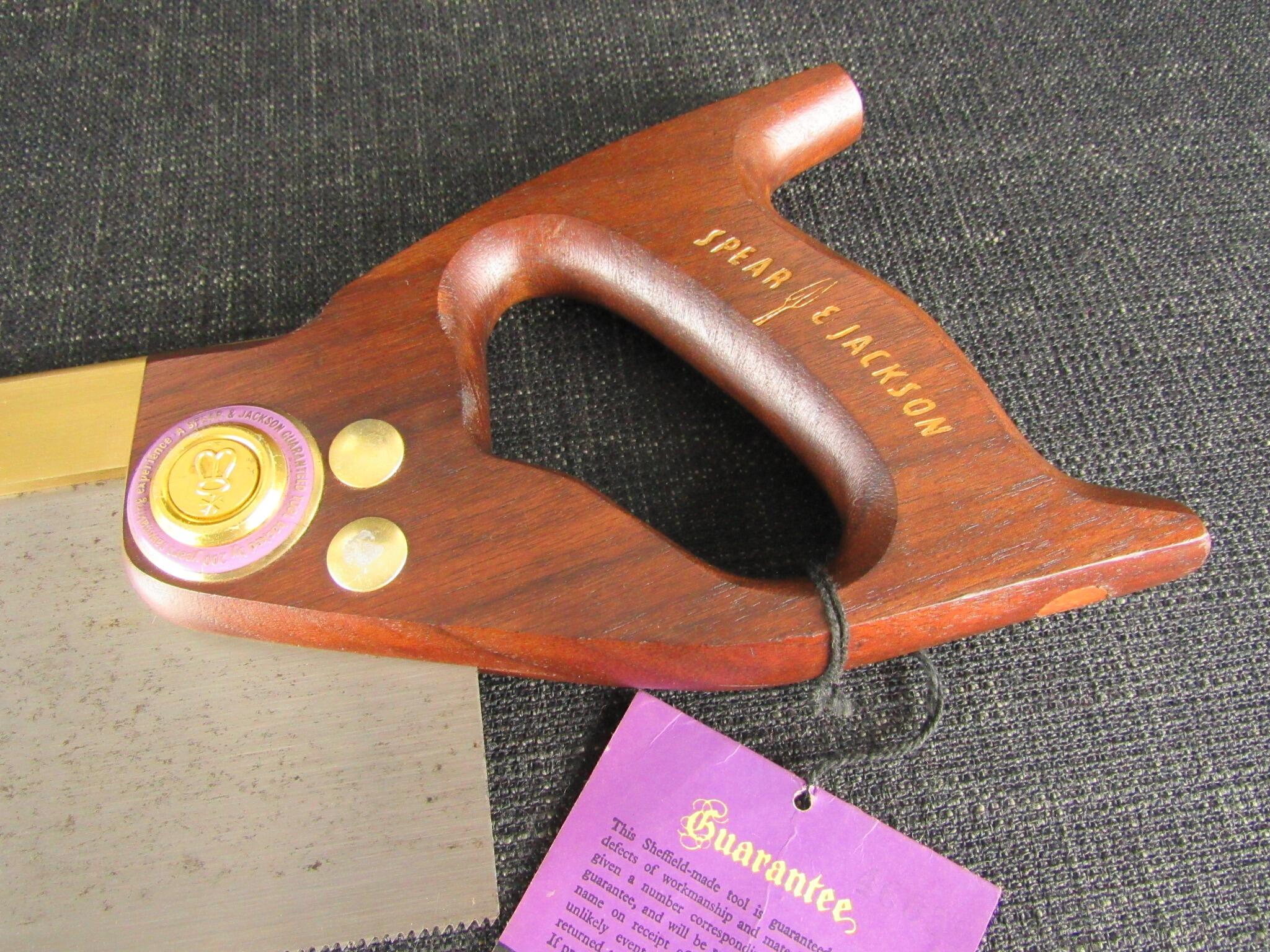 SPEAR & JACKSON Double Century Brass Back Saw - 12 inch *SOLD*