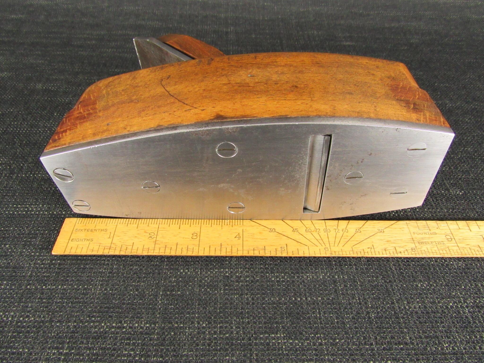 JOHN HALL Steel Soled Wooden Smoothing Plane - Coffin Smoother *SOLD*