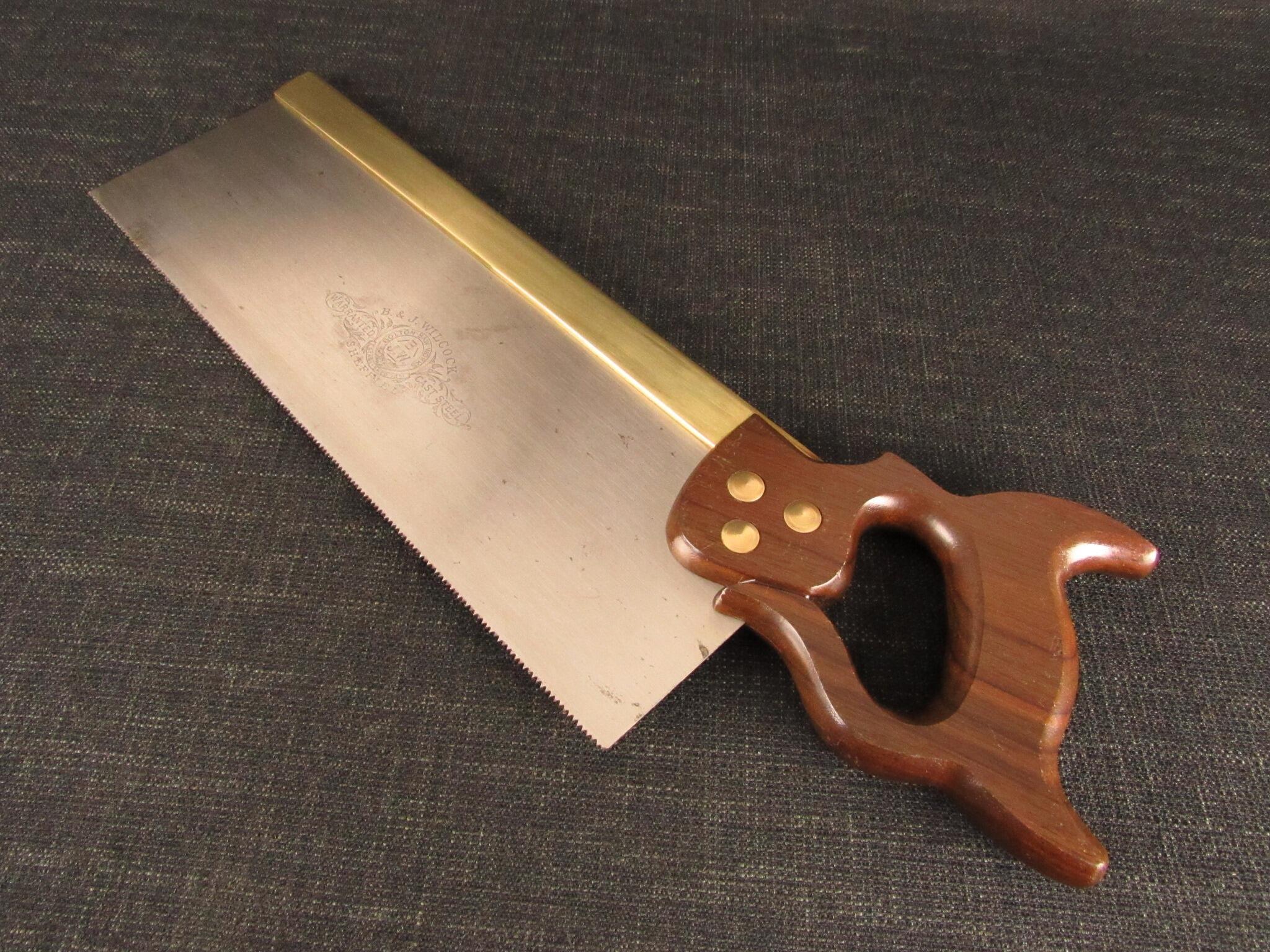 14 inch B & J WILCOCK Brass Back Tenon Saw *SOLD*