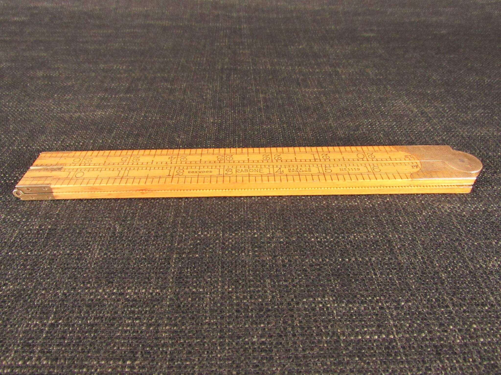 RABONE 1119 Boxwood Rule with Bevelled Edges - 3 Foot 4 Fold *SOLD*