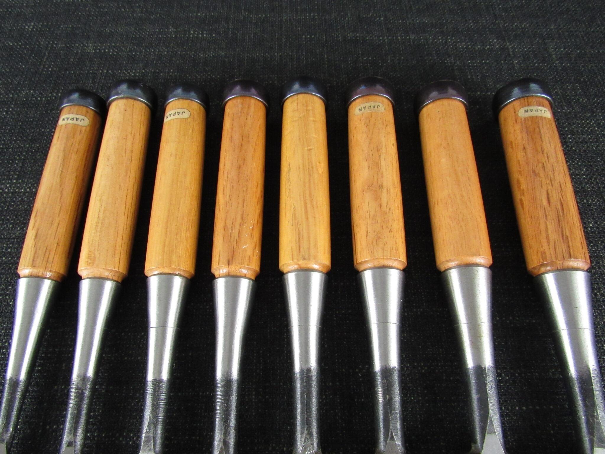 Set of 8 Japanese Chisels *SOLD*