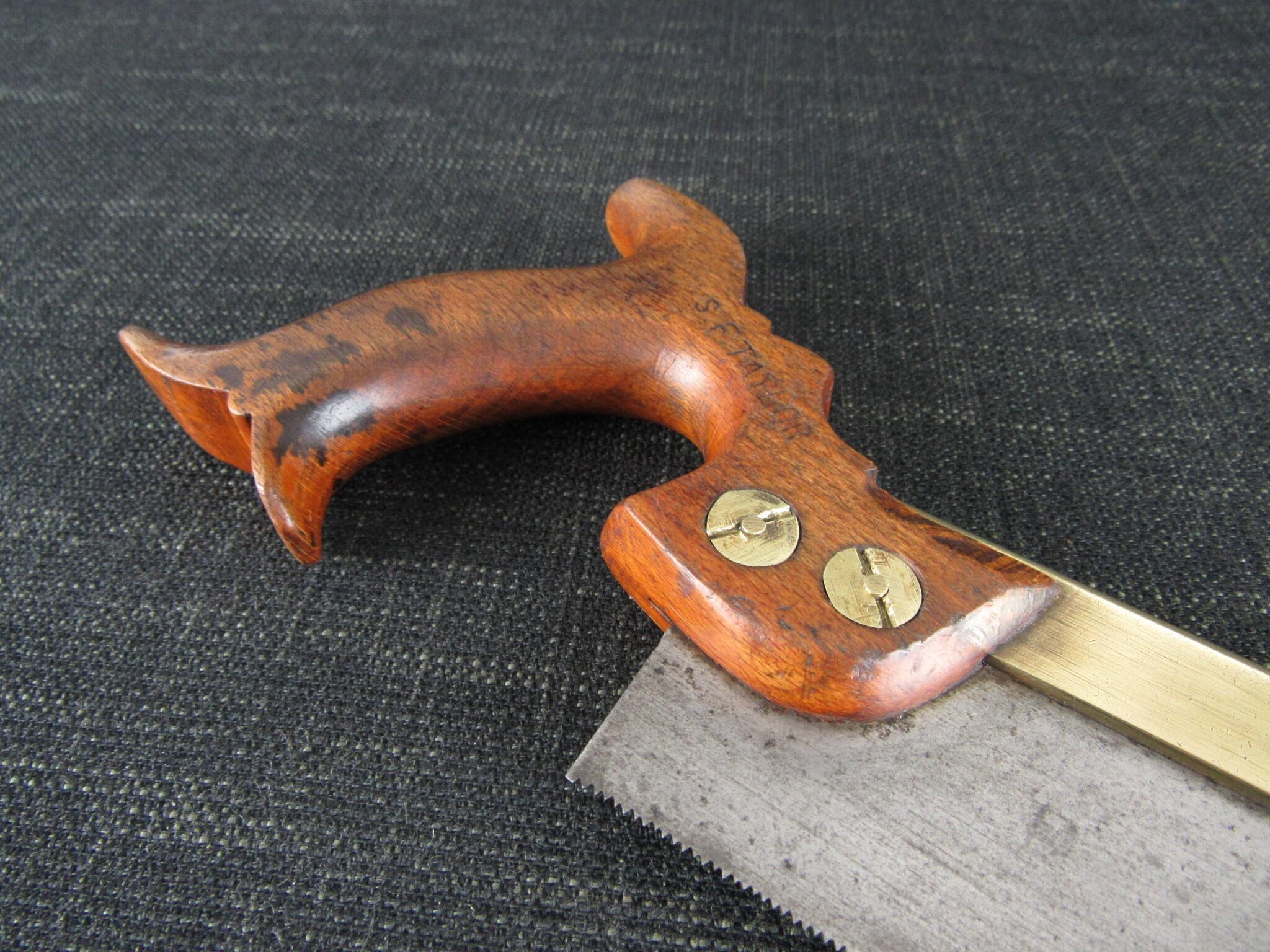 EDWARD PRESTON 8 inch Brass Back Dovetail Saw *SOLD*