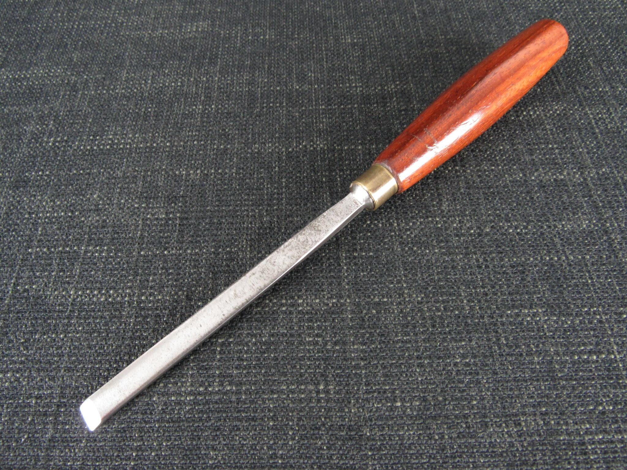 ASHLEY ILES 3/8 inch No 3 Straight Carving Gouge - Bubinga Handle