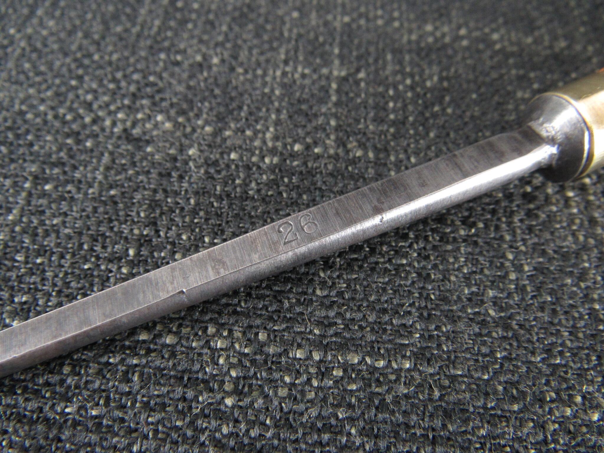 SJ ADDIS 5/32 inch or 4mm No 26 Spoon Carving Gouge