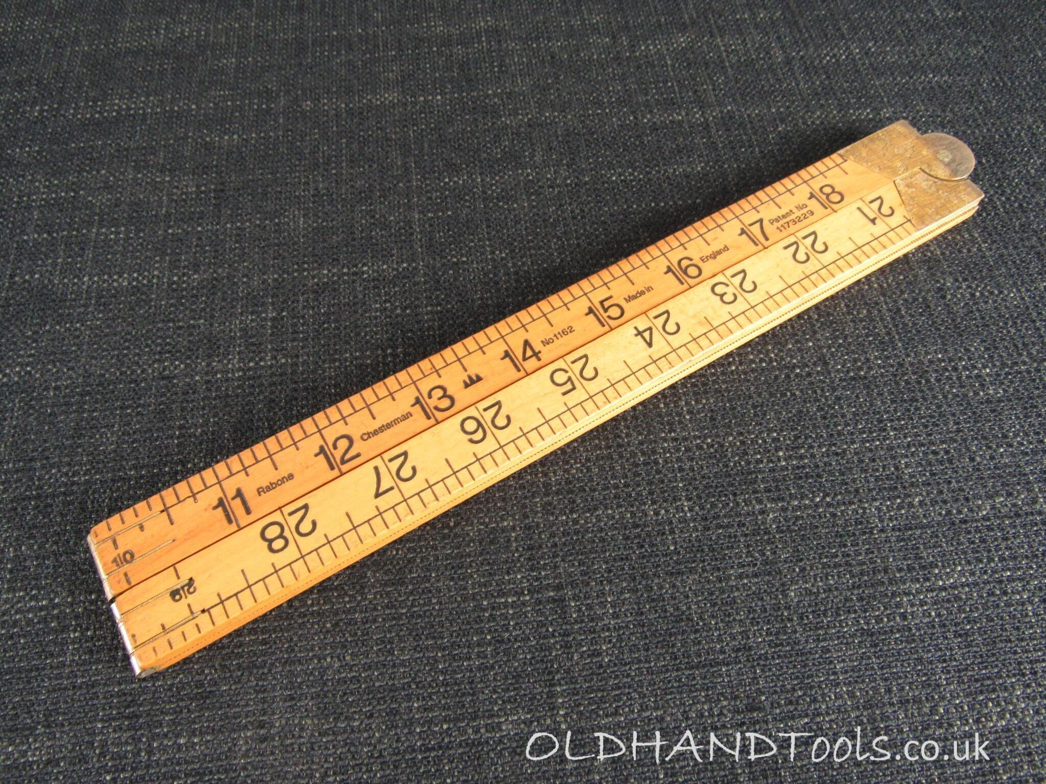 Patent RABONE CHESTERMAN 1162 Imperial & Metric Boxwood Rule - 3ft - 1 ...