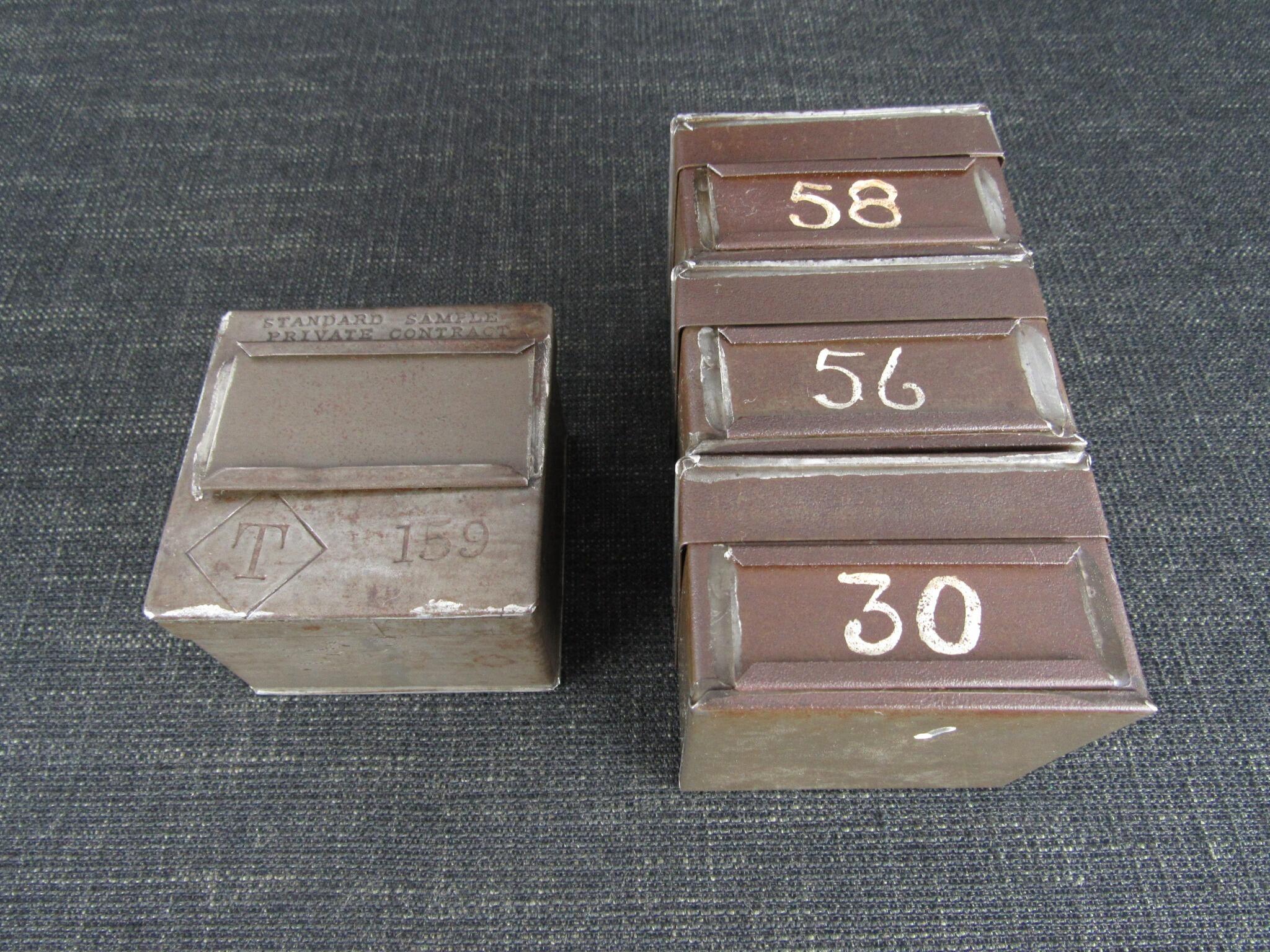 4 Metal Storage Boxes - Standard Sample Private Contract