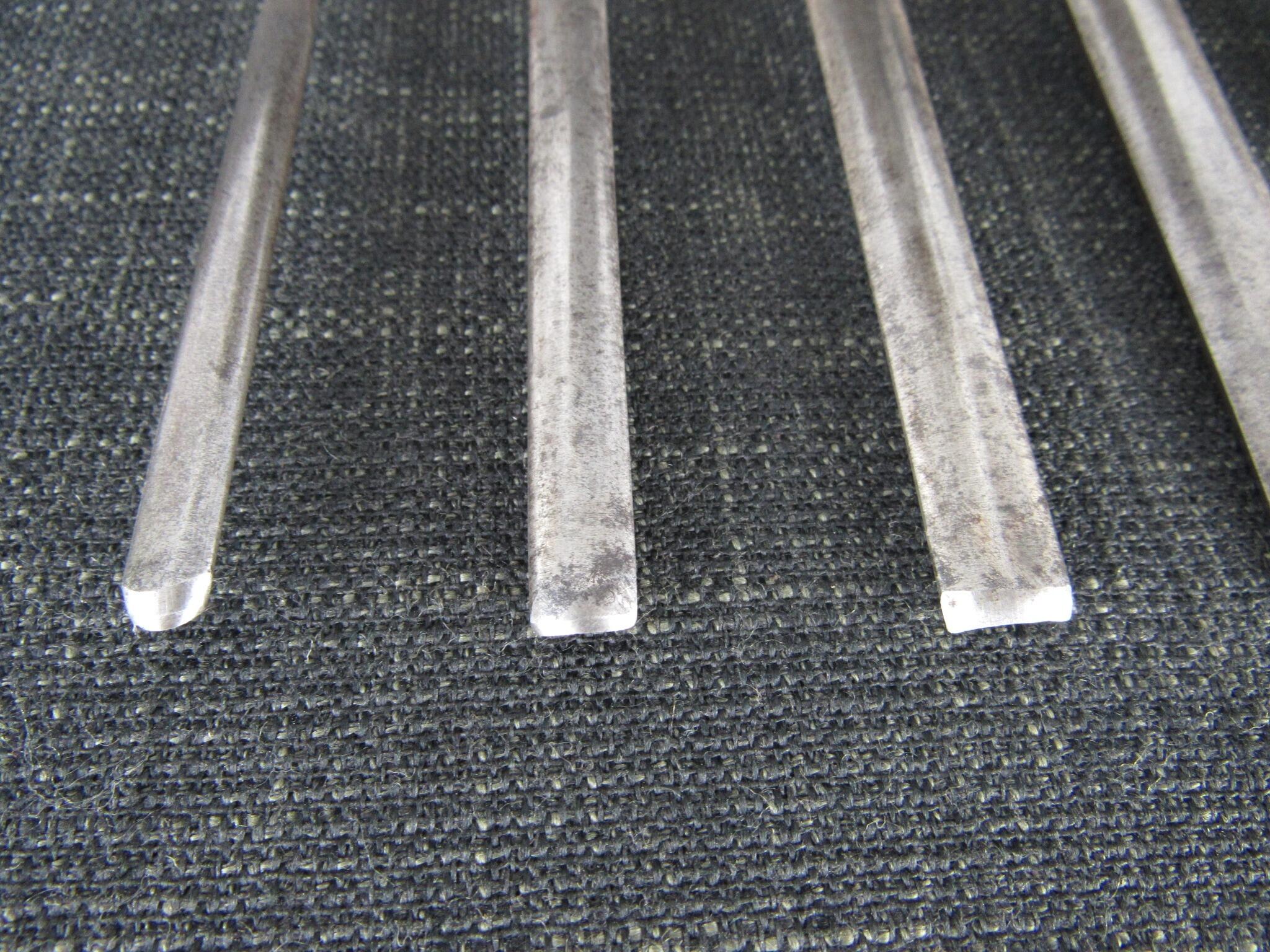 Graduated Set of 6 WARD Firmer Gouges *SOLD*