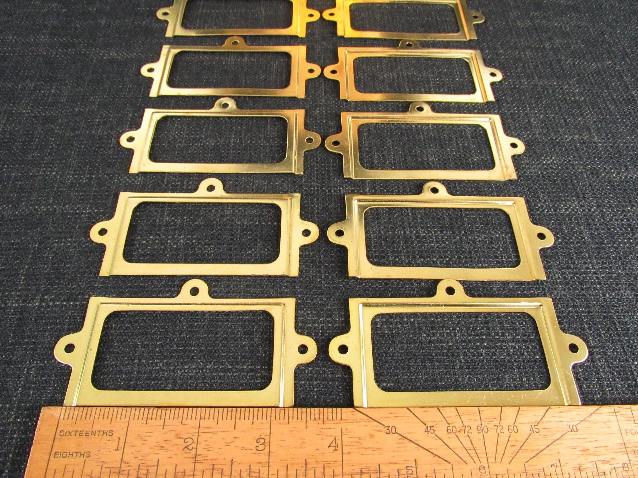 10 Vintage Brassed Card Frames *SOLD*