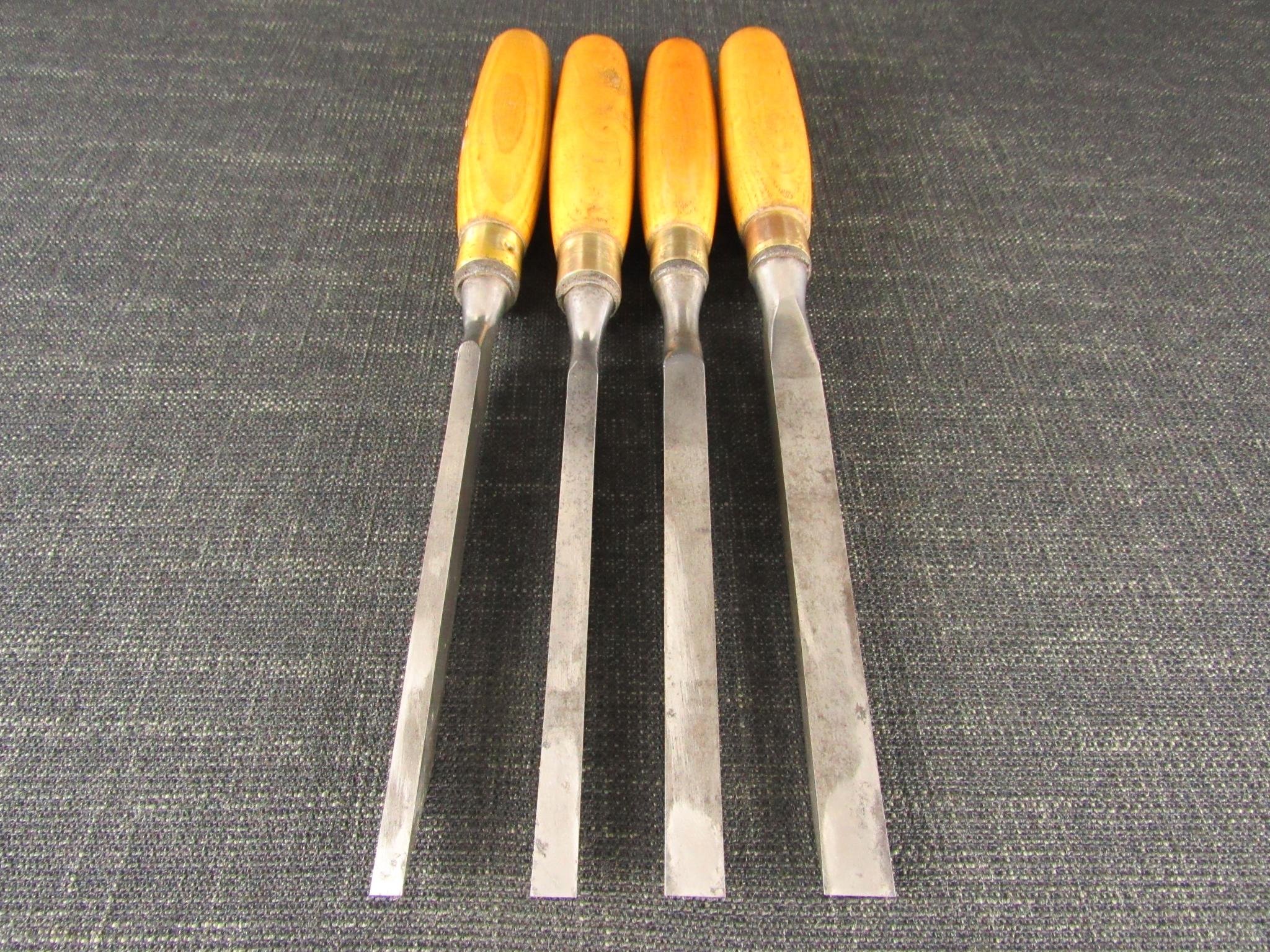 Set of 4 TOGA Mortice Chisels *SOLD*