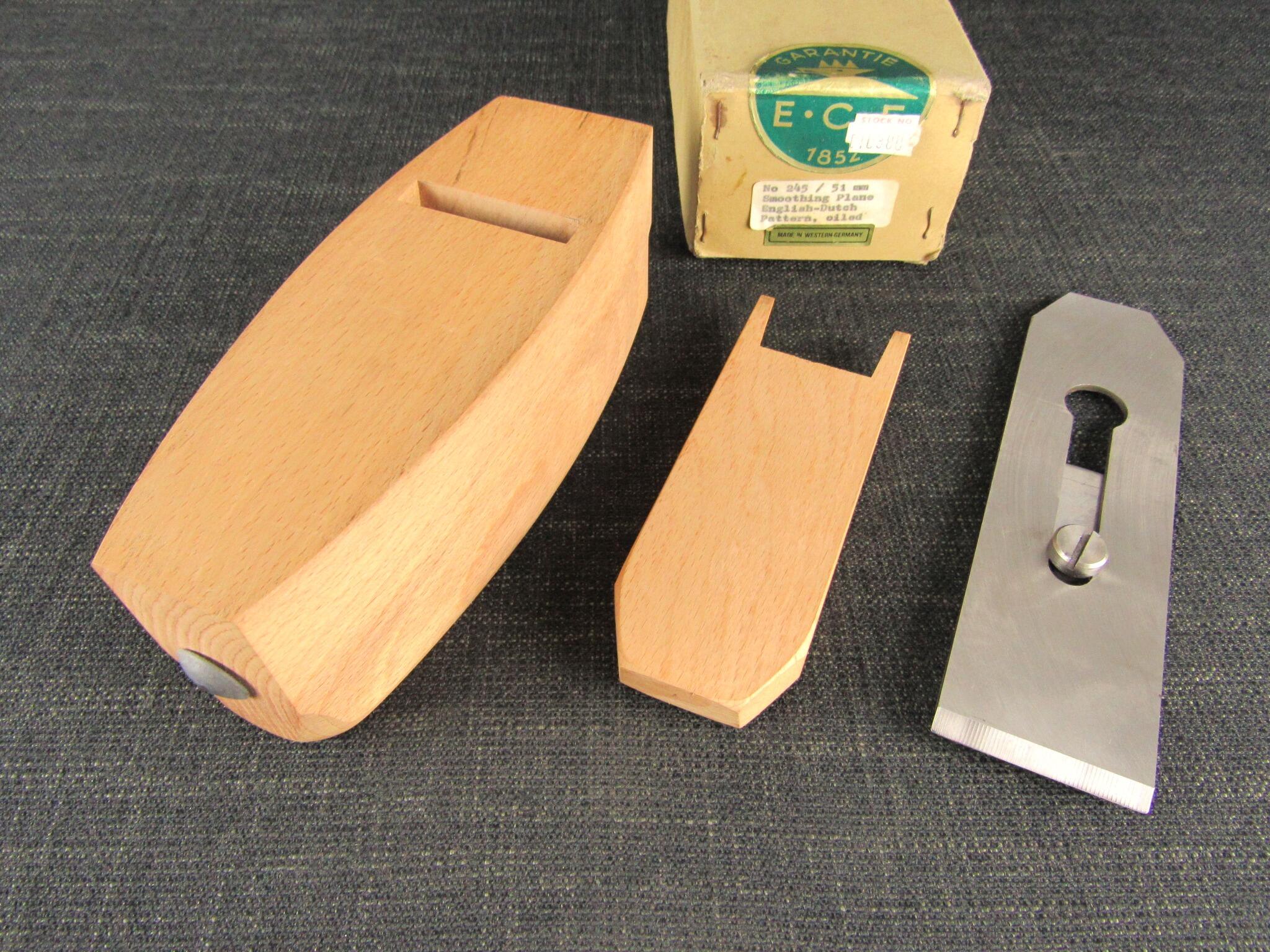 Unused ECE No 245 Wooden Smoothing Plane - English Pattern *SOLD*