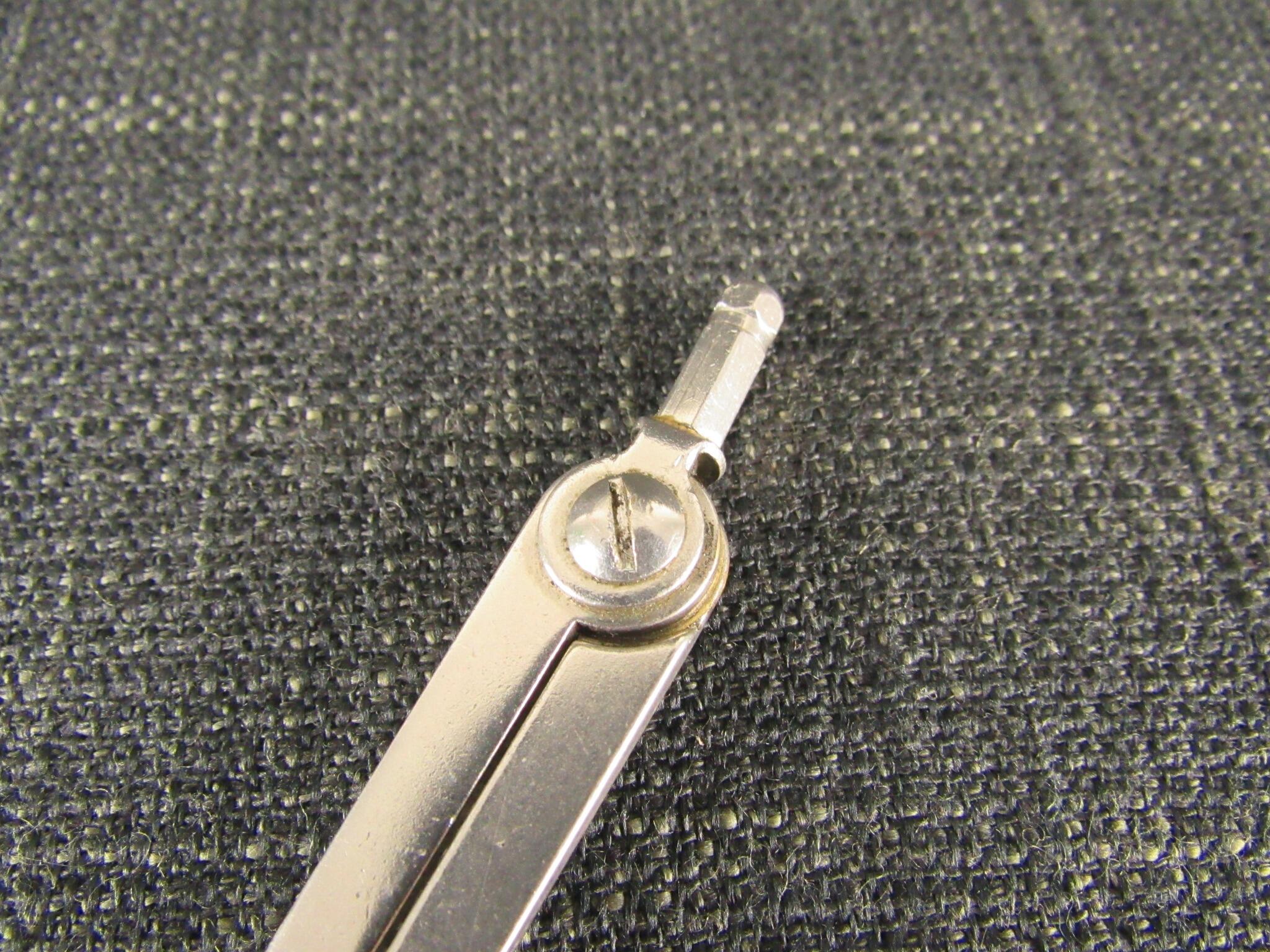 HELIX Nickel Plated Brass Compass *SOLD*