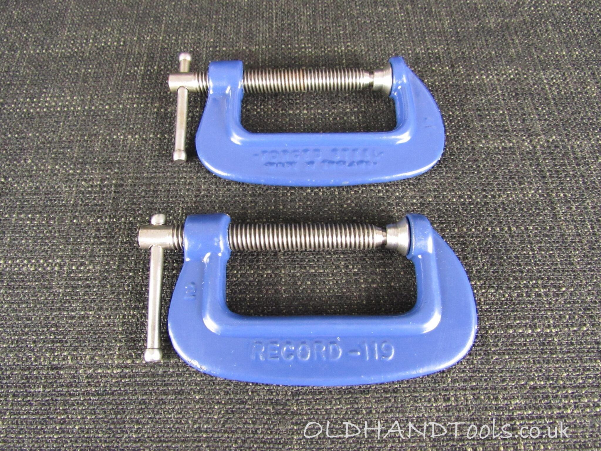 Pair of 2 inch RECORD 119 G Clamps *SOLD*
