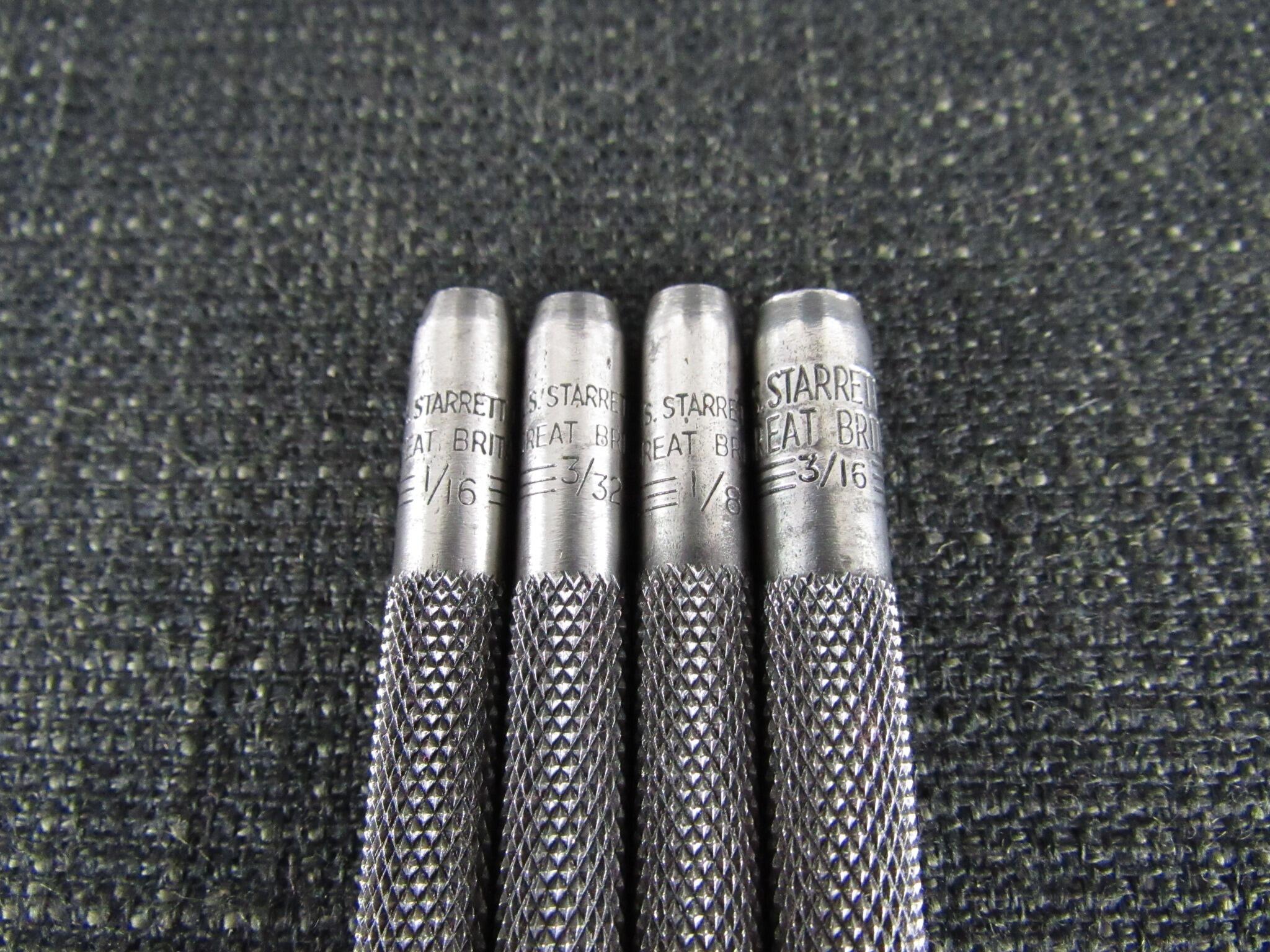 4 STARRETT Pin Punches *SOLD*