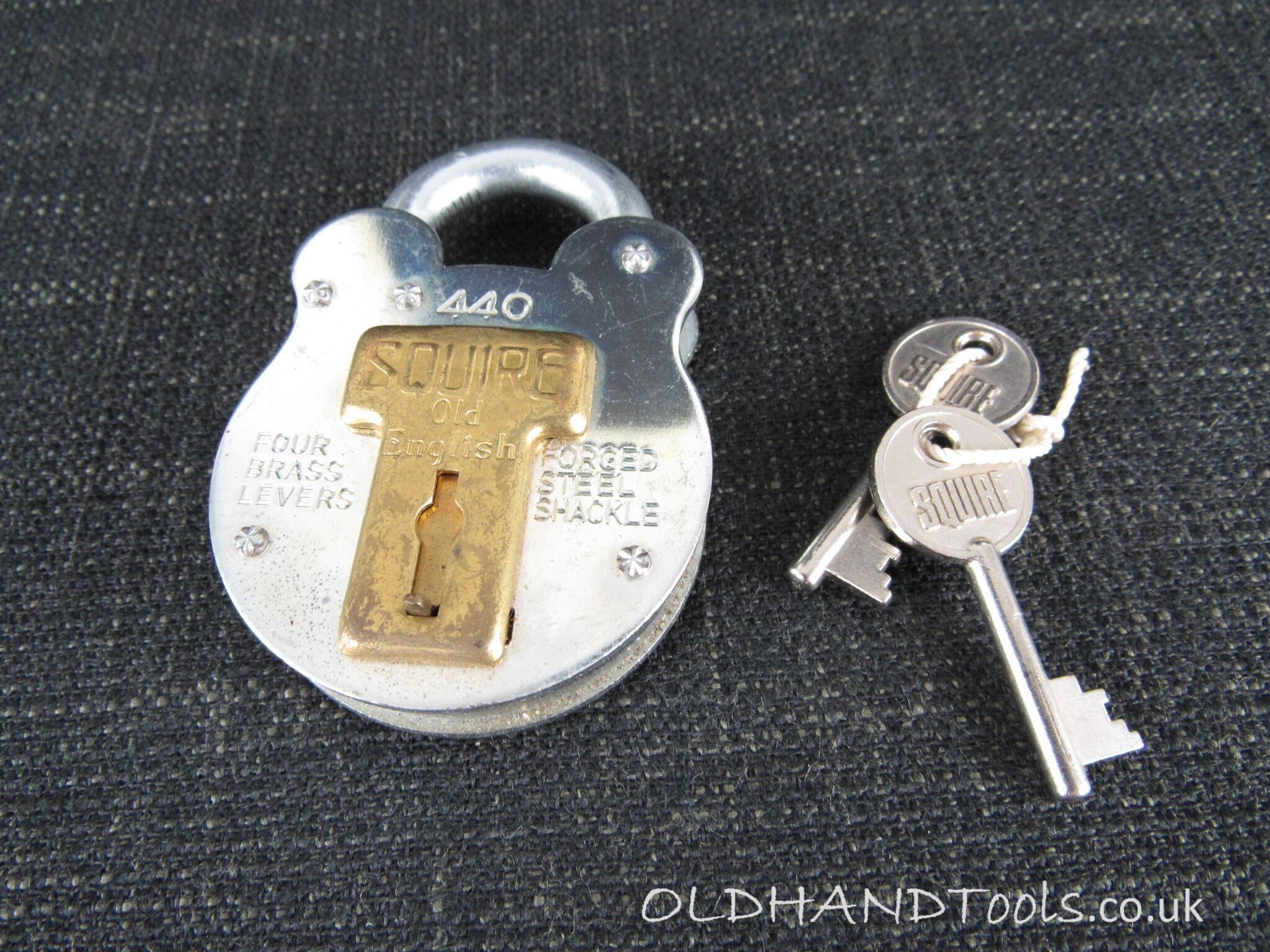 SQUIRE 440 Old English Padlock - New Old Stock *SOLD*