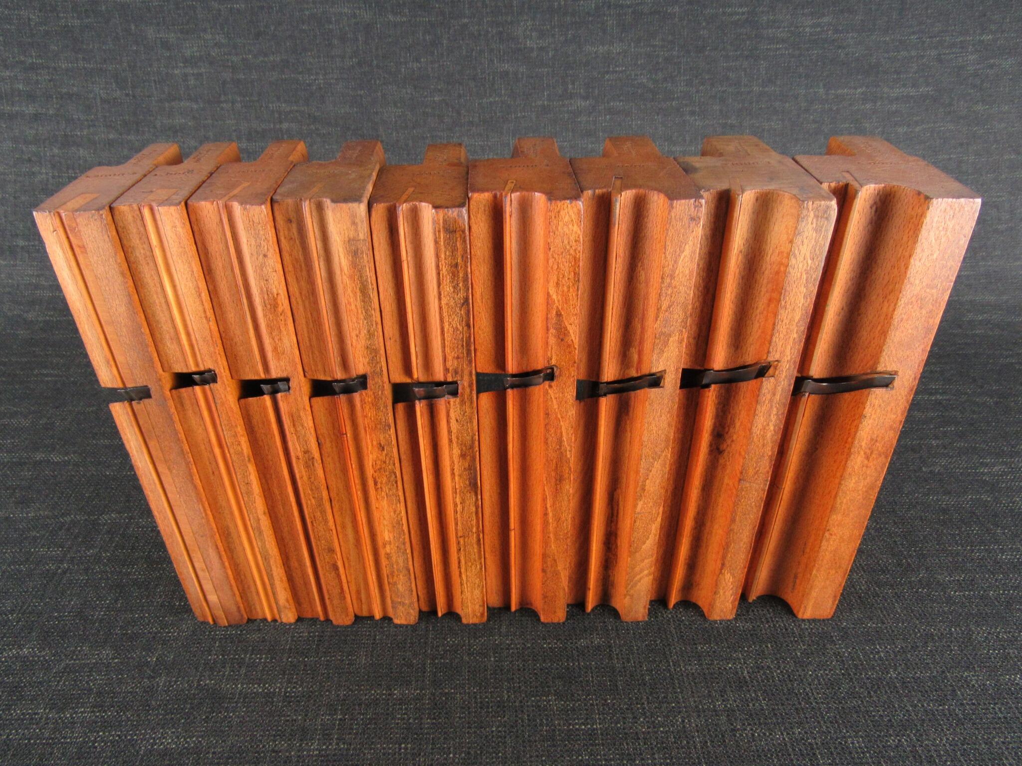 Set of 9 KING & COMPANY Side Bead Moulding Planes *SOLD*