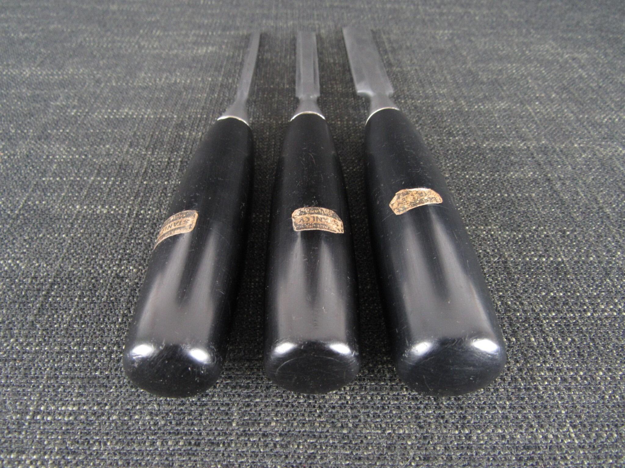 Vintage Set of 3 STANLEY 5001 Chisels *SOLD*