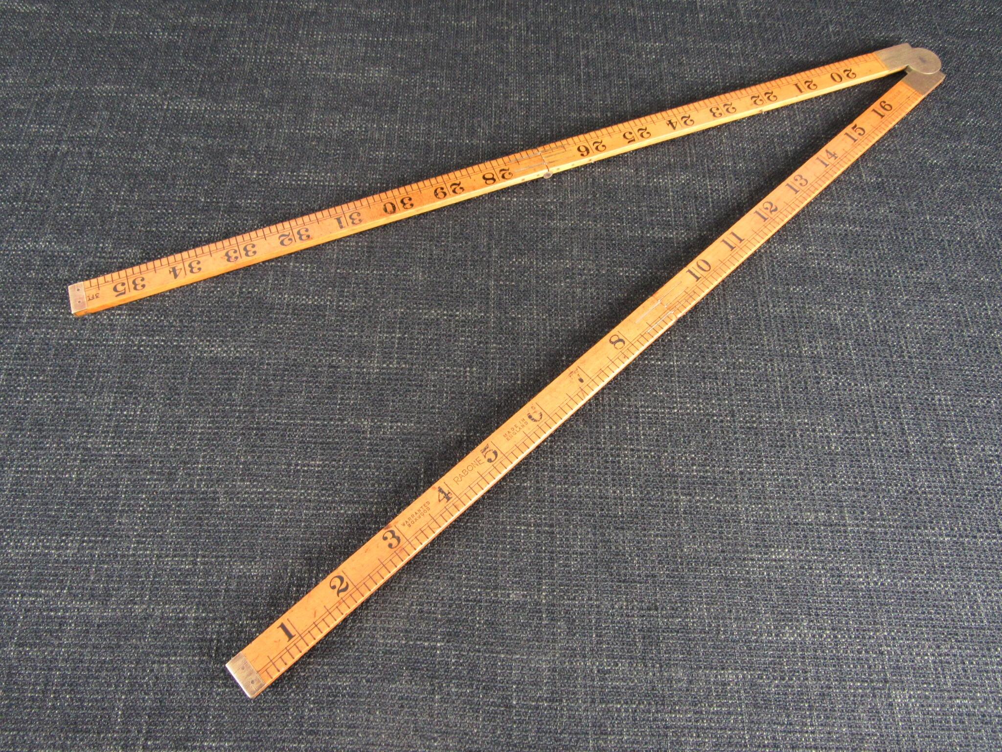 RABONE 0608 Blindmans' Boxwood Rule - 3 foot 4 fold *SOLD*