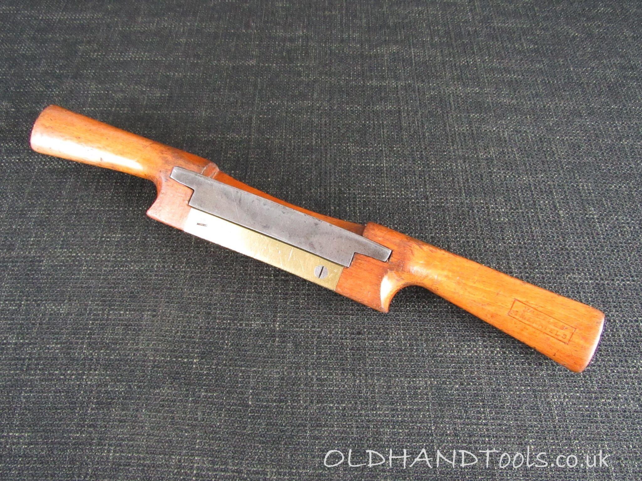 MARPLES Brass Plated Wooden Spokeshave *SOLD*