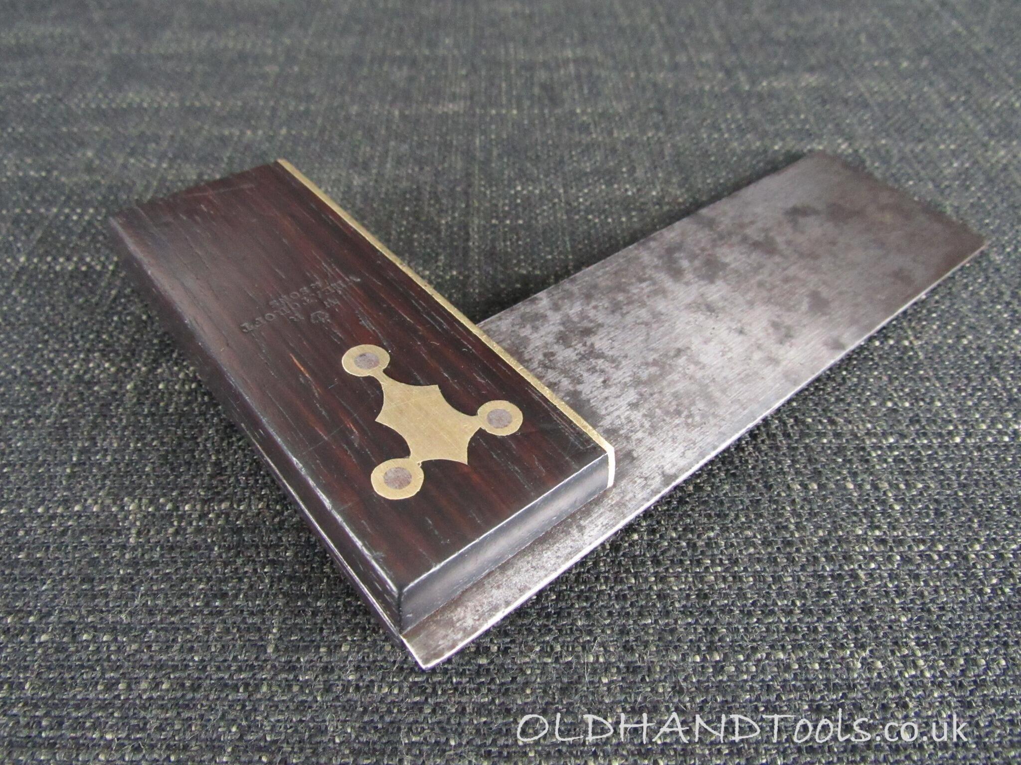 WHEATCROFT & SONS Rosewood Try Square *SOLD*