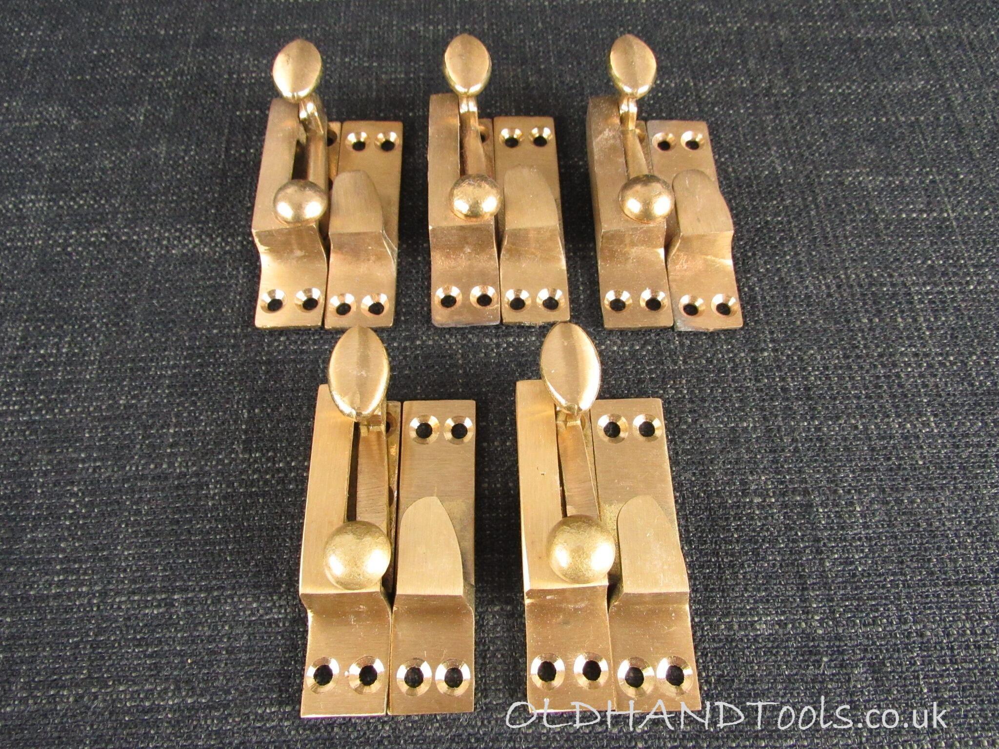 5 Brass Sash Window Fasteners - New Old Stock *SOLD*