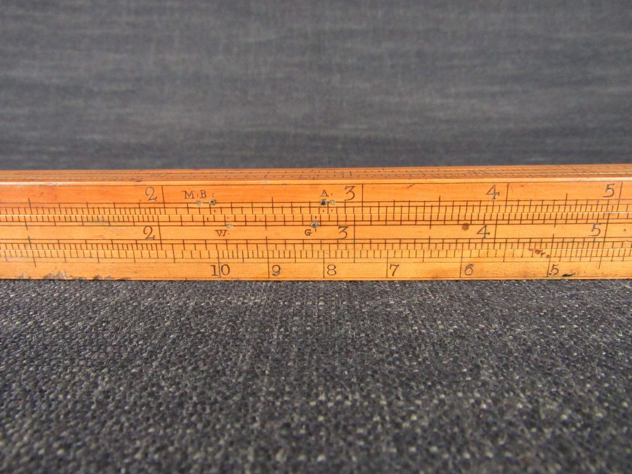 18th Century 4 Slide Gaugers' Rule by EDWARD ROBERTS *SOLD*