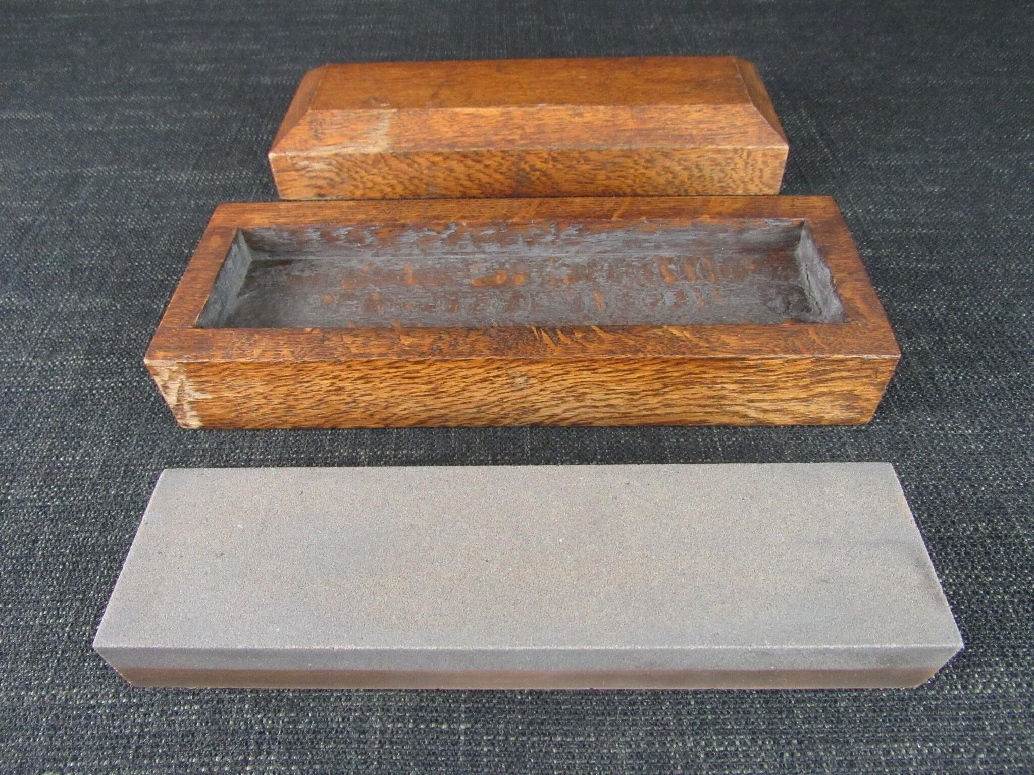 Combination Oilstone in Hardwood Box - Sharpening Stone *SOLD*