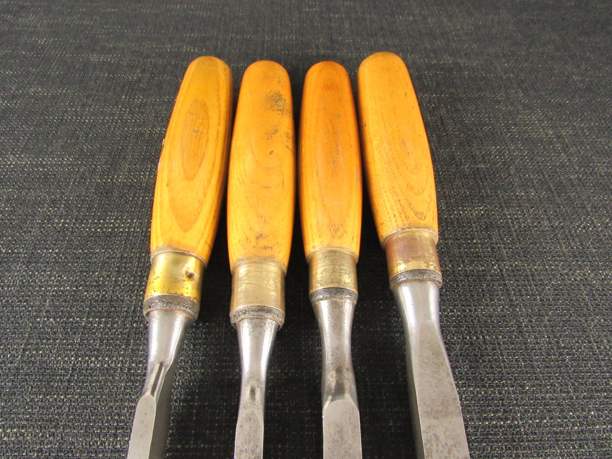 Set of 4 TOGA Mortice Chisels *SOLD*