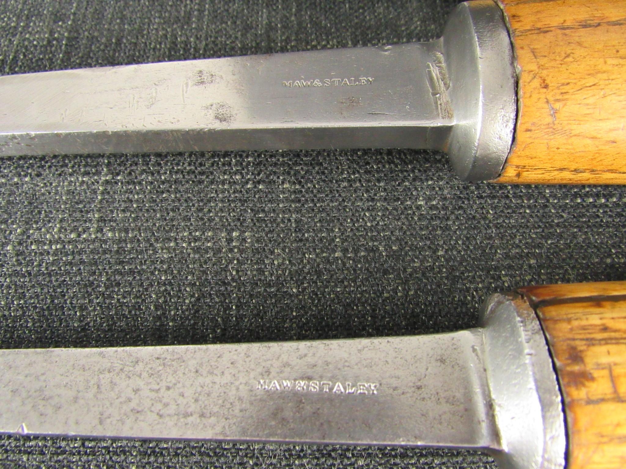 5 MAW & STALEY Pig Sticker Mortice Chisels *SOLD*