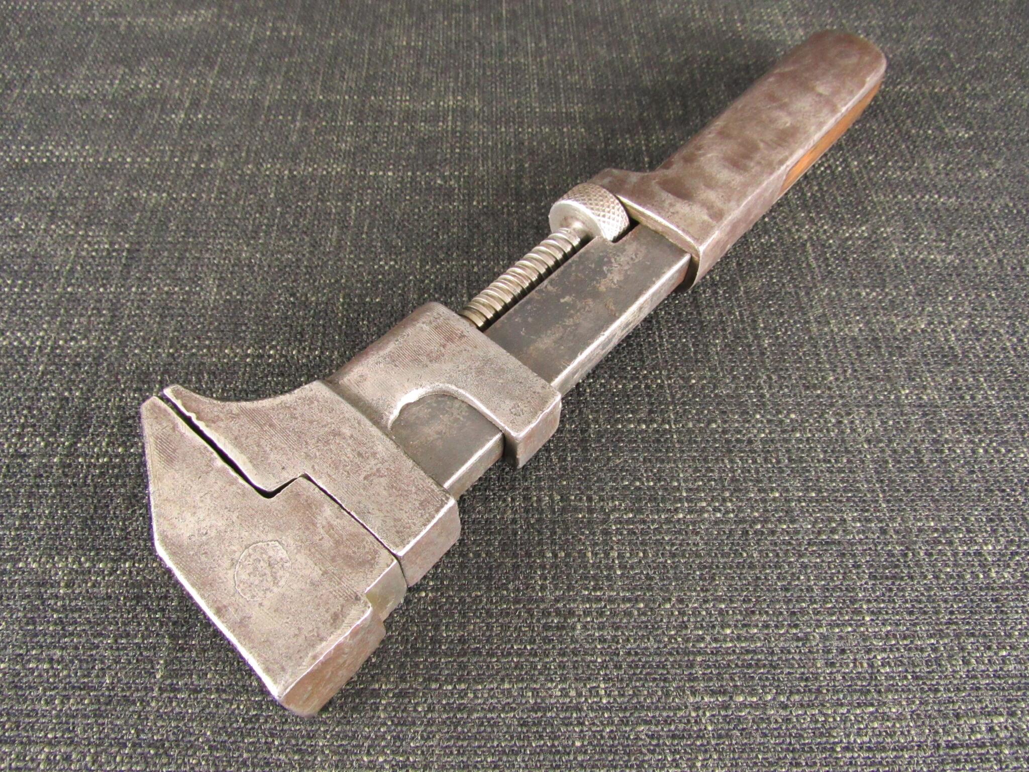 MARPLES Adjustable Wrench with Wood Core Handle *SOLD*