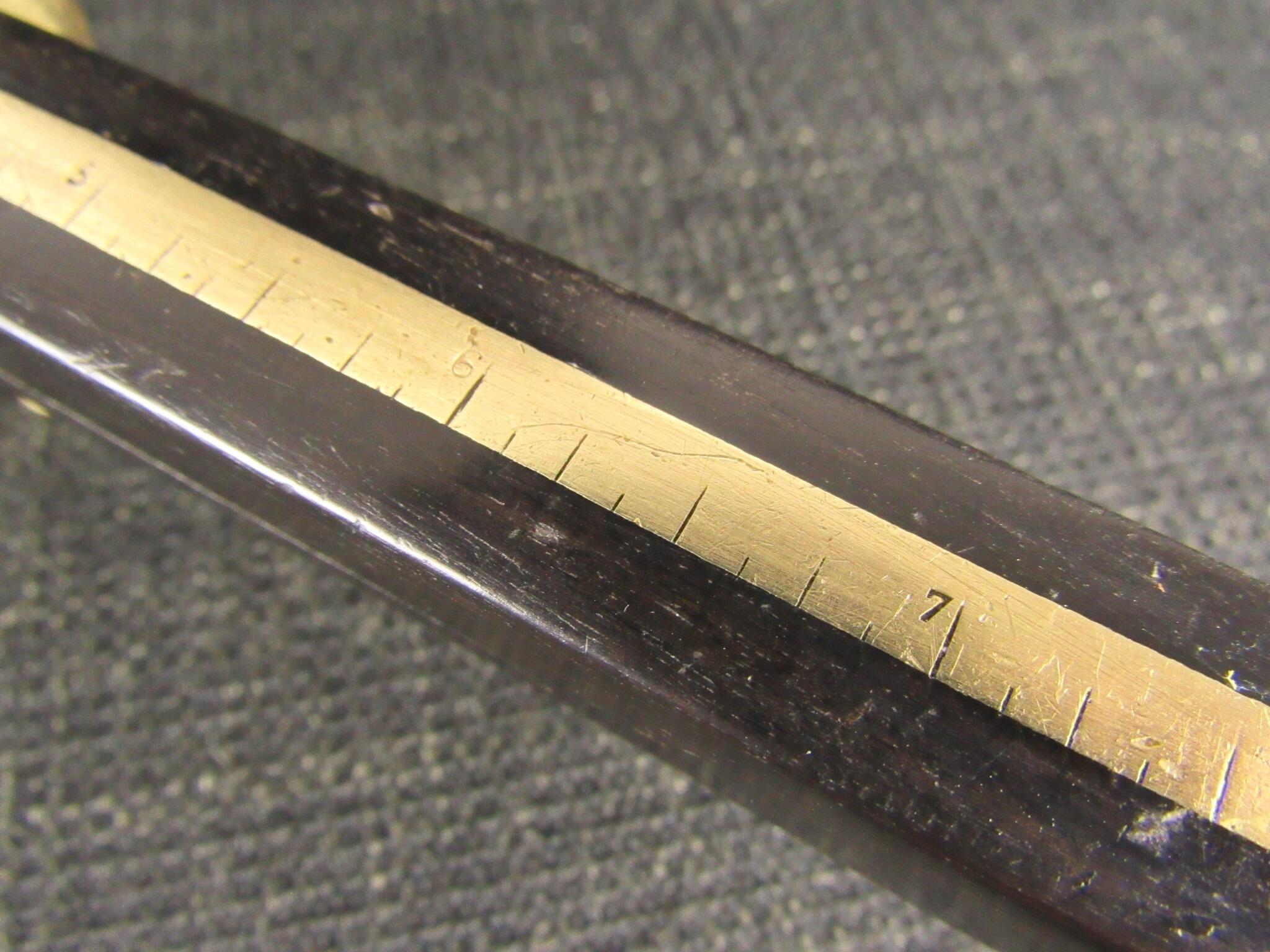 MARSDEN BROTHERS Ebony Mortice Marking Gauge with Solid Brass Head *SOLD*