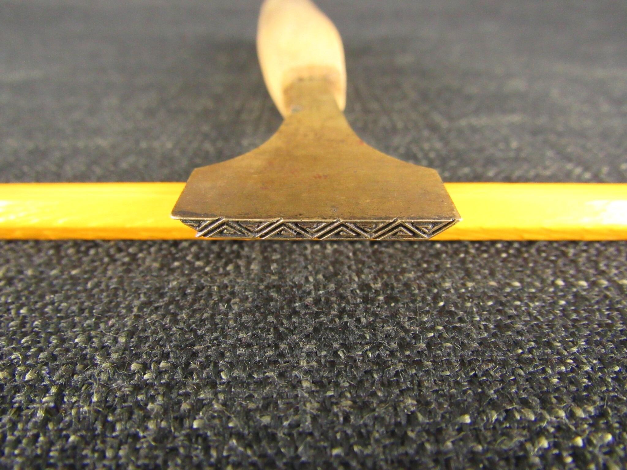 Vintage Bookbinders Brass Line or Pallet Tool by BEAREL *SOLD*