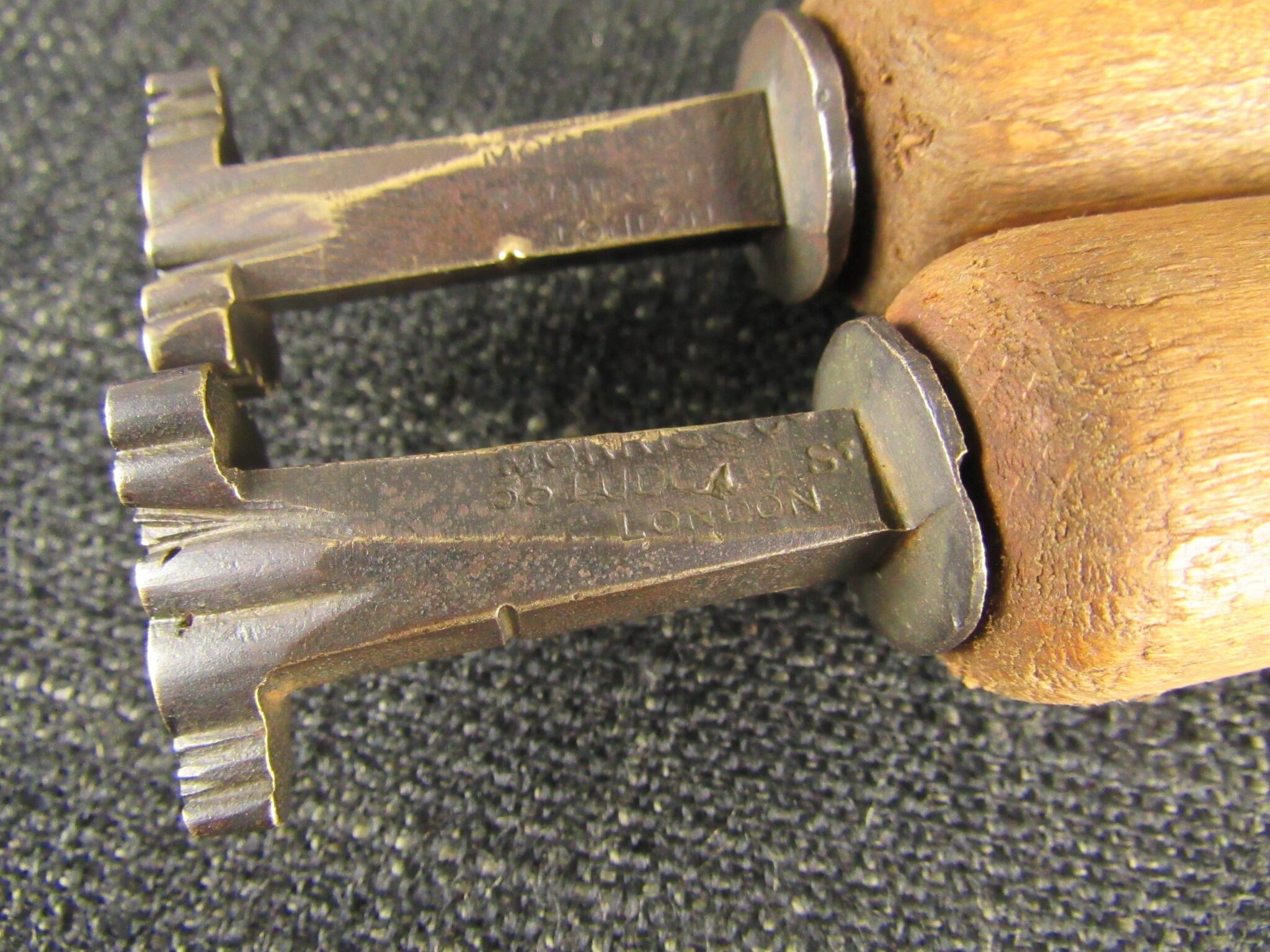 Pair of MORRIS & CO Bookbinders Corner Tools *SOLD*