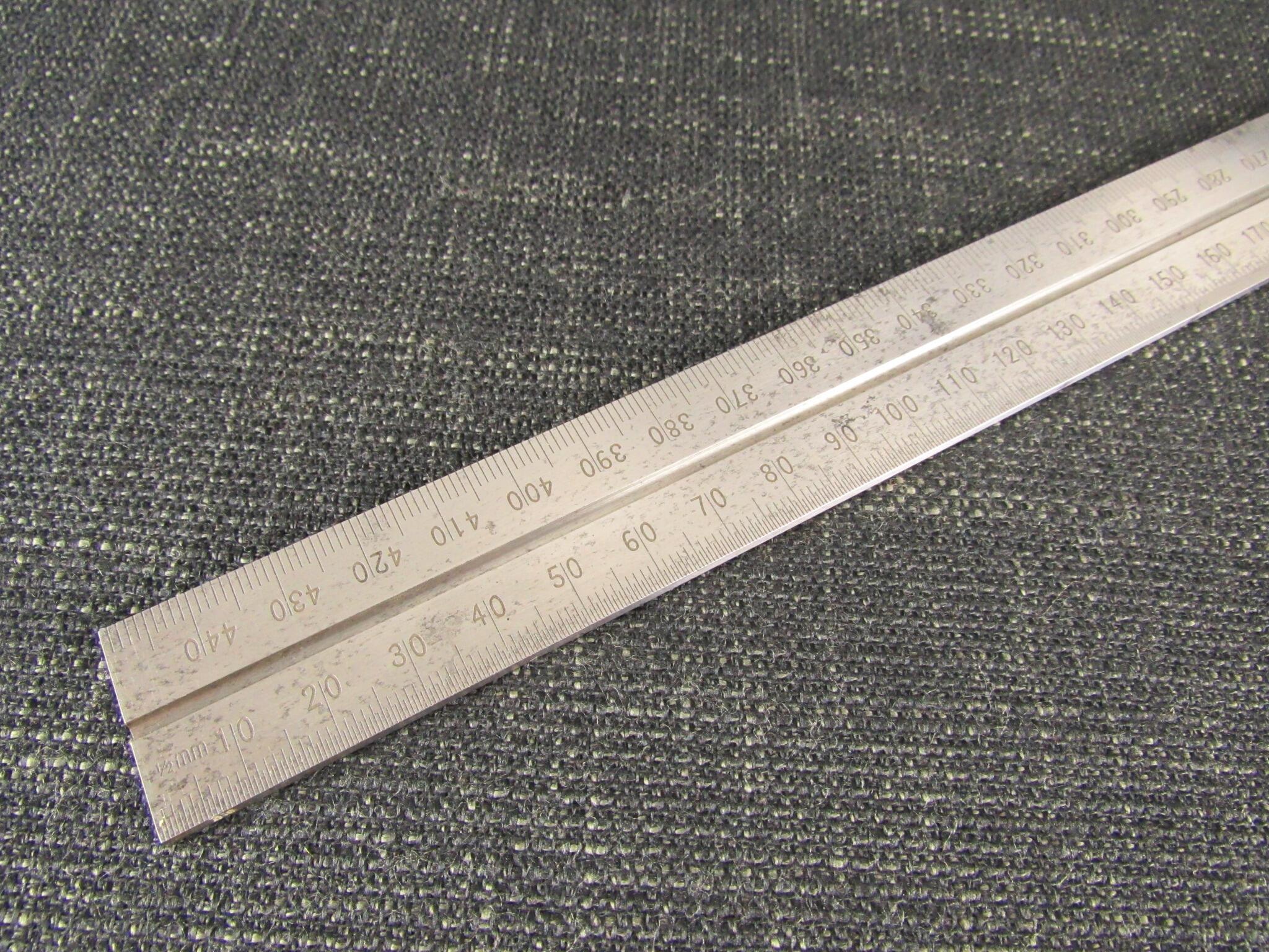 MOORE & WRIGHT 450mm Combination Square Steel Rule *SOLD*
