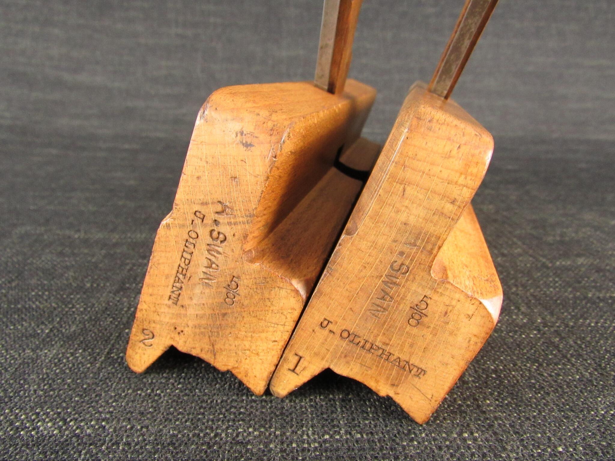Pair of MATHIESON Sash Window Moulding Planes - 5/8 Ovolo *SOLD*