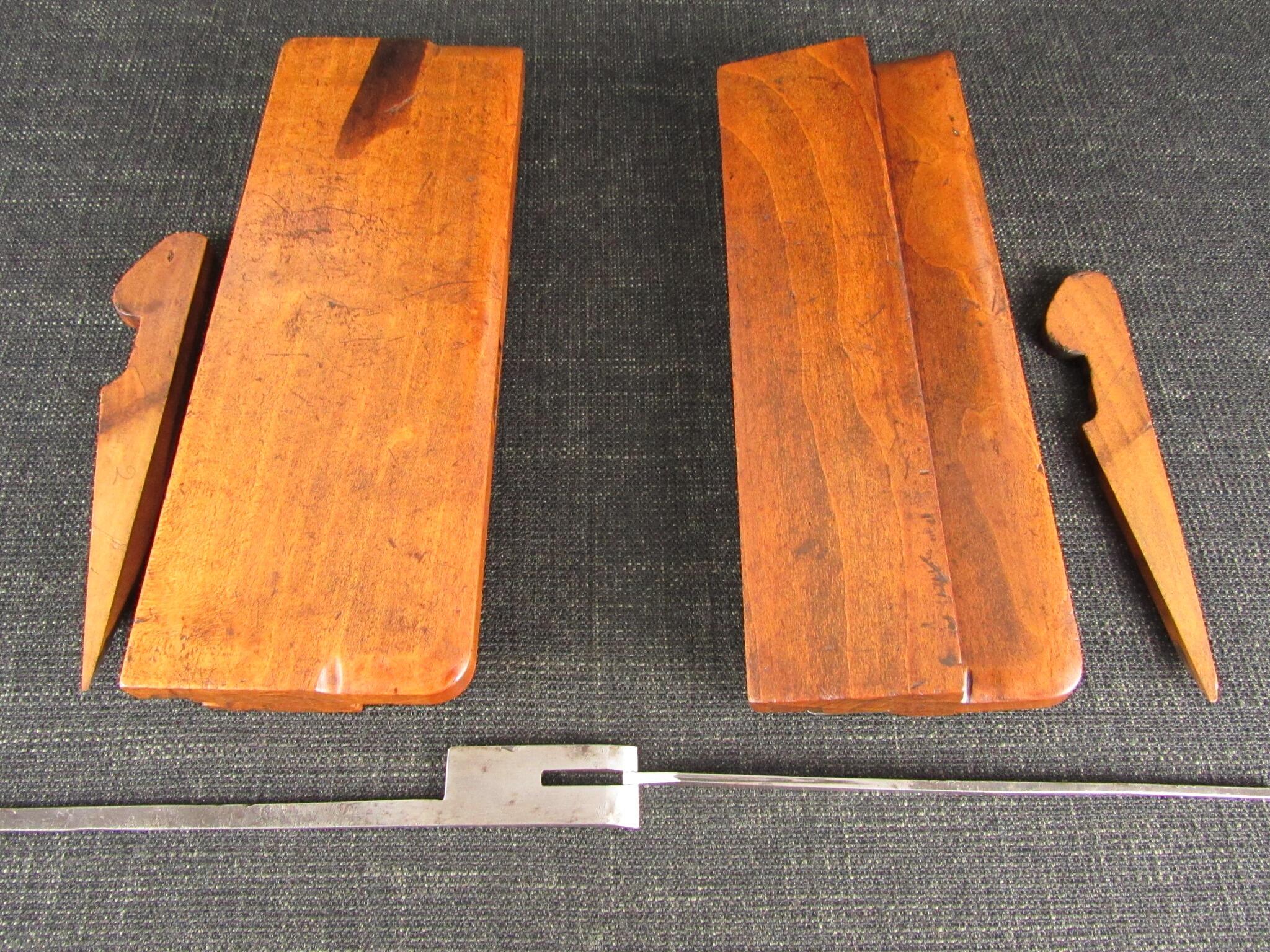 MALLOCH 1/2 inch Tongue & Groove Match Planes marked J DOBIE *SOLD*